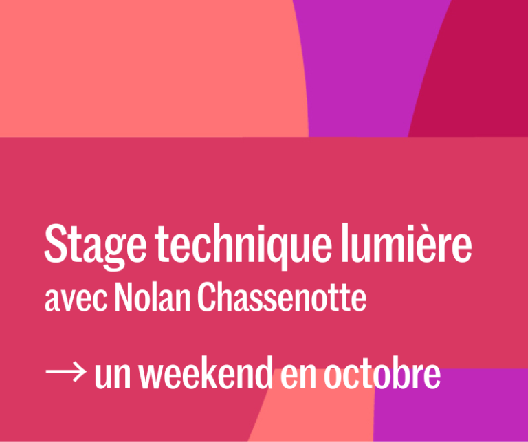 Stage technique lumière – ADEC – Maison du Théâtre Amateur